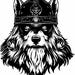 5 Fierce Viking Wolf SVG Cut File - Norse Wolf With Helmet Design for ...