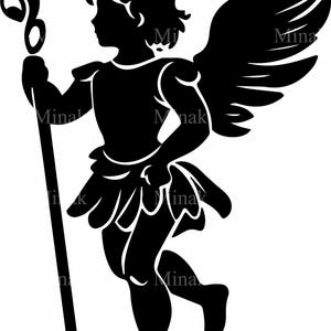 8 SVG Winged Warrior Angel SVG Cut File - Majestic Male Angel Holding ...
