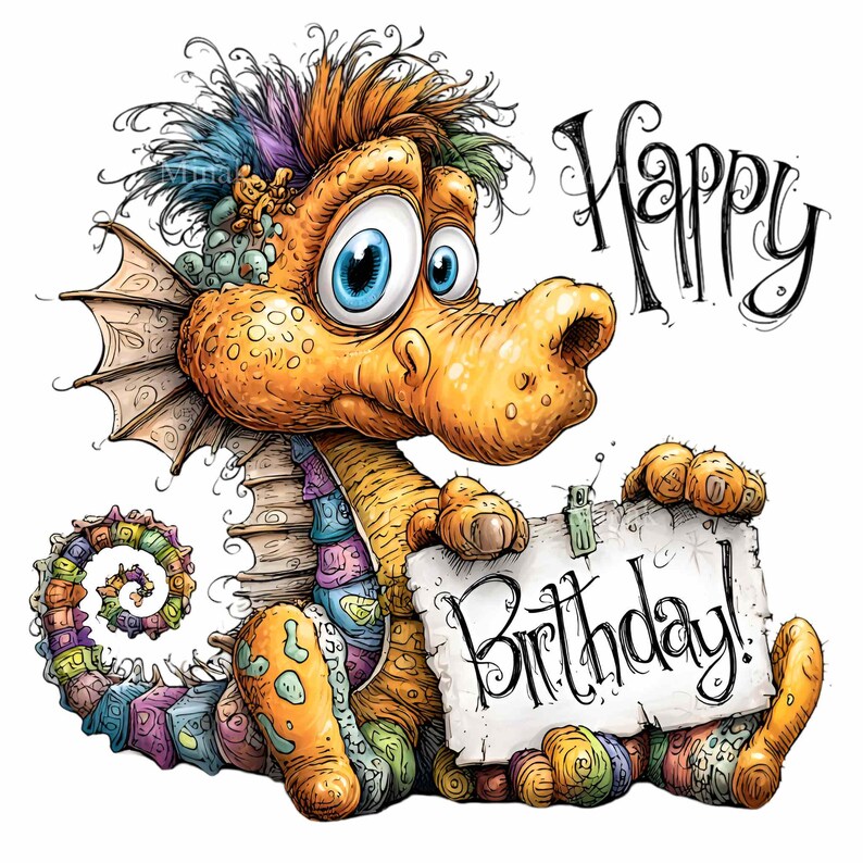 14 PNG Birthday Seahorse Clipart – Ocean Animal PNG – Cute Digital for ...