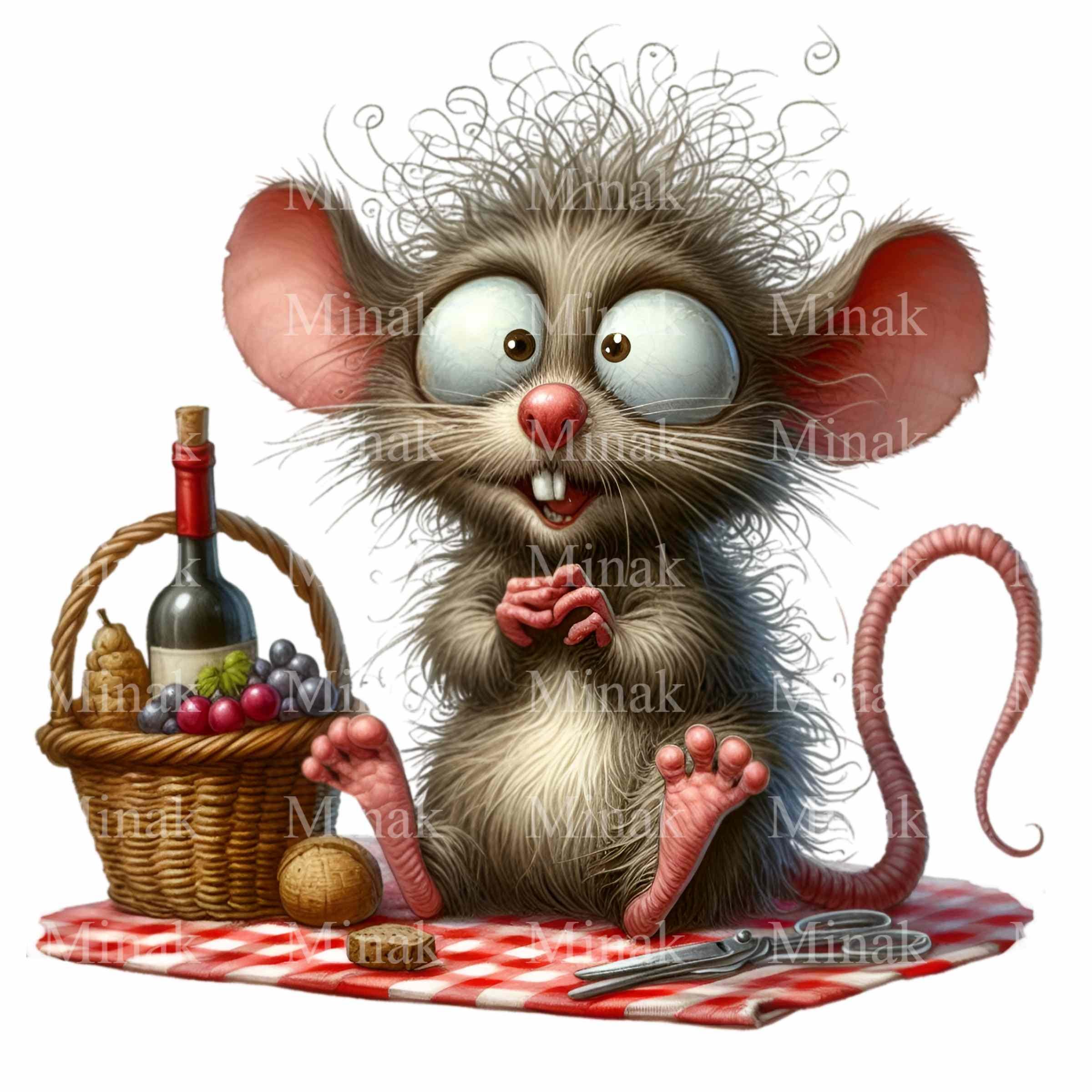 10 PNG Funny Drunk Mouse Clipart, Wine Lover Sublimation - Etsy