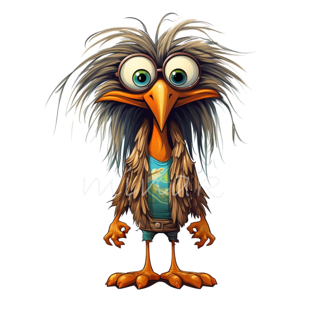 20 PNG Funny Scruffy Bird Messy Hair Sparrow Clipart, Sarcastic - Etsy