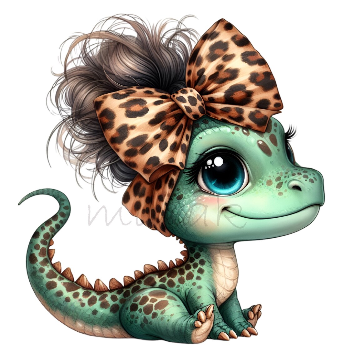 Dinosaur Clip Art, 10 PNG Messy Bun Baby Dinosaur Girl Clipart, Funny ...