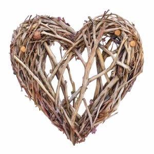 15 Rustic Heart PNG Clipart - Natural Woven Wooden Heart - Whimsical ...