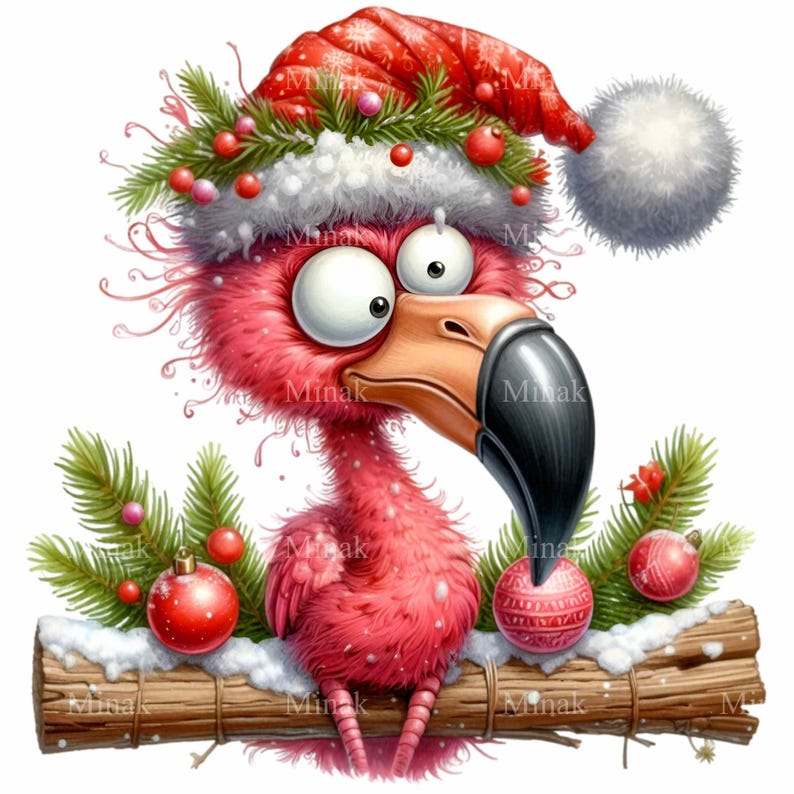 12 PNG Angry Flamingo Clipart – Grumpy Holiday Bird PNG, Funny ...