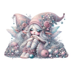 Princess Gnome Clipart PNG, 10 Watercolor Fairy Clip Art, Gift ...