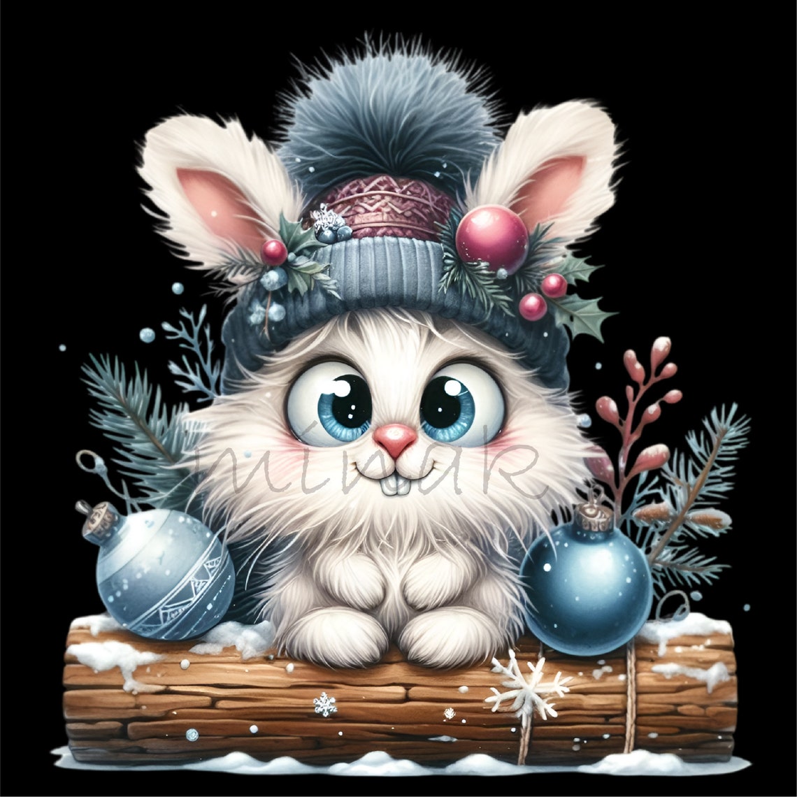 14 PNG Winter Bunny PNG – Christmas Rabbit Clipart – Cute Holiday ...