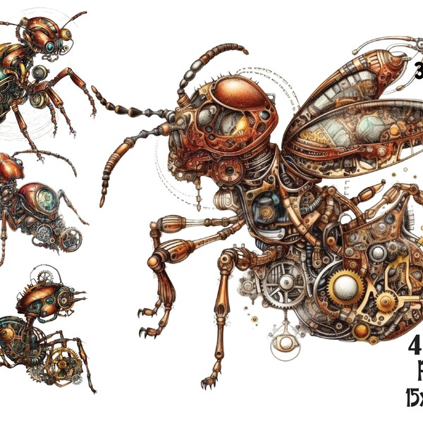 Steampunk Bugs - Etsy
