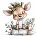 16 PNG Cute Reindeer Clipart – Christmas PNG – Holiday Digital Download ...