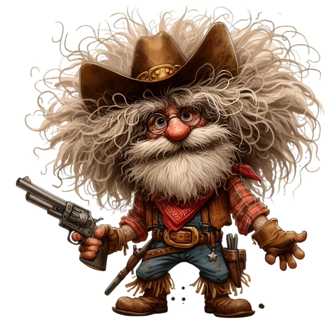 Funny Cowboy Old Man 14 PNG Comics Western Senior Elderly Grandpa ...