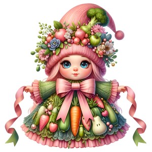 Garden Gnome PNG, Vegetables Clipart, 12 PNG Gardener Clip Art ...