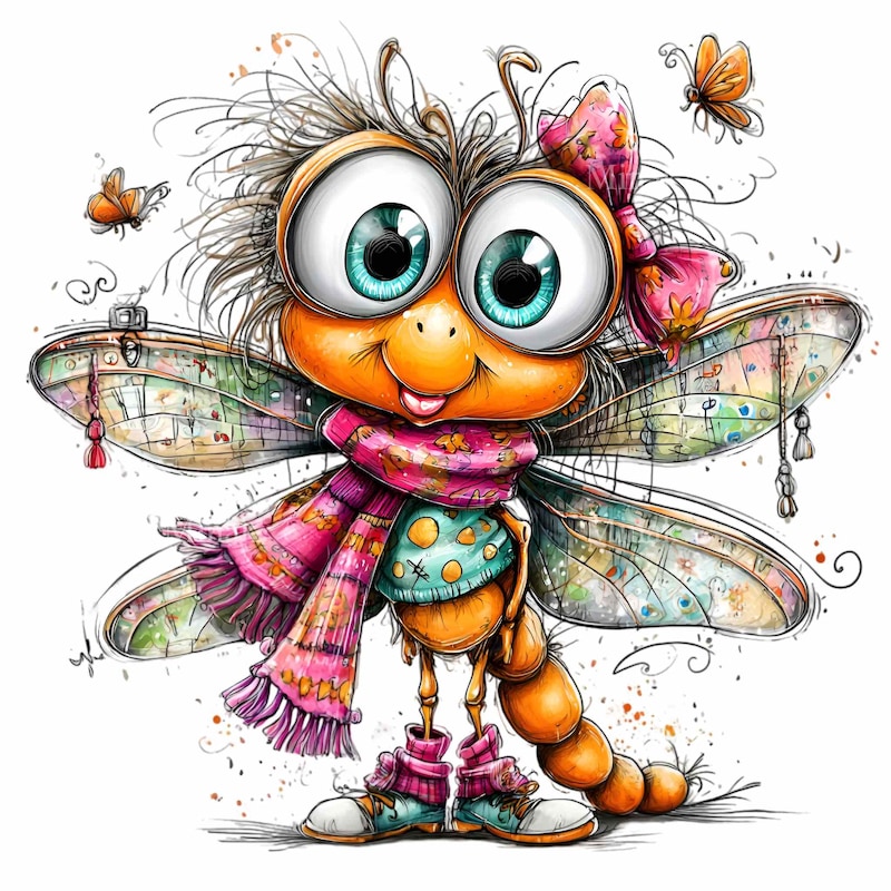 Cute Bugs Clipart - Etsy