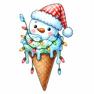 17 PNG Snowman Ice Cream – Funny Christmas PNG Clipart – Holiday ...