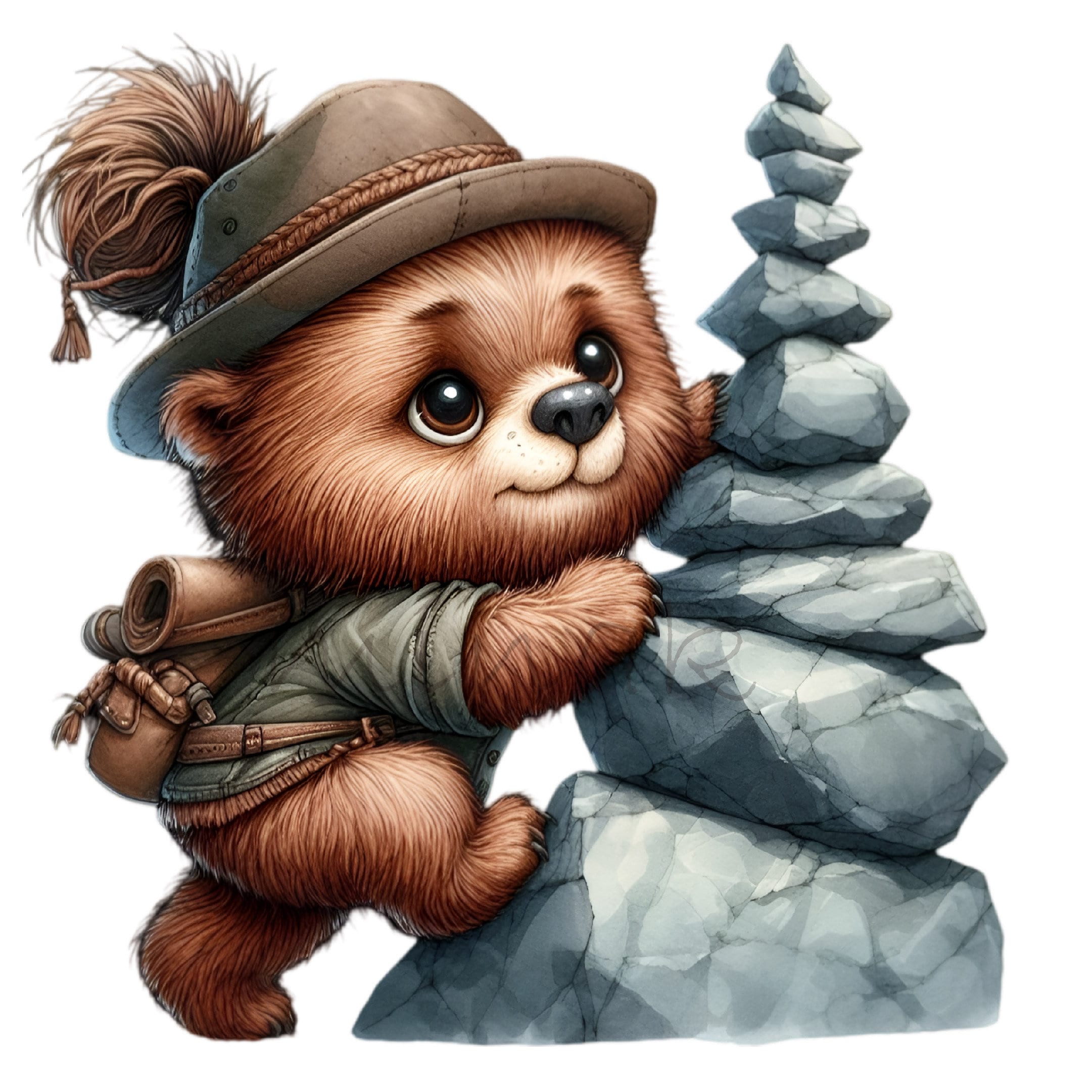 15 PNG Cute Hiking Bear Clipart, Adventurous Cartoon Bear PNG, Explorer ...