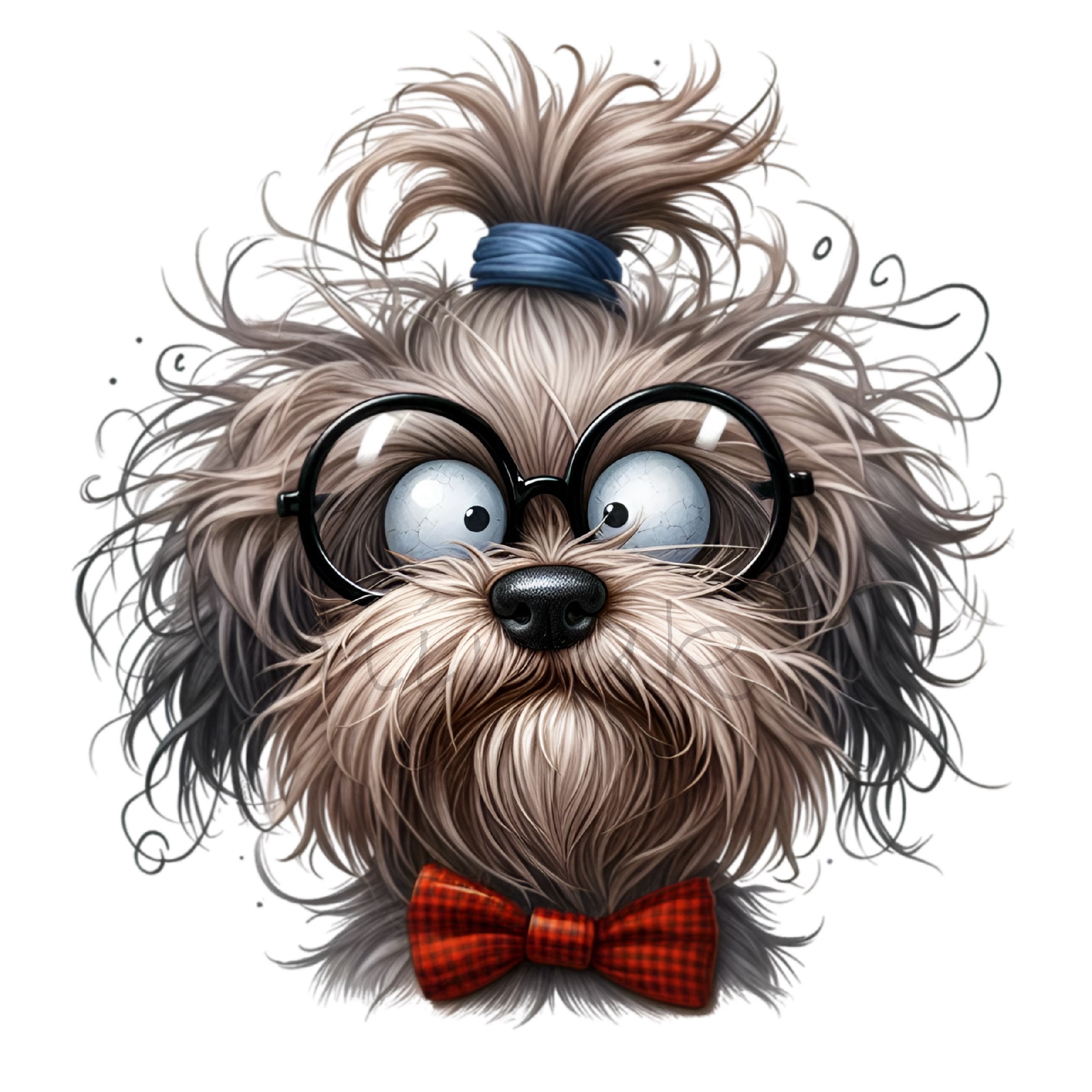 10 PNG Nerdy Dog Clipart – Funny Dog With Glasses PNG – Cute Office Pup ...
