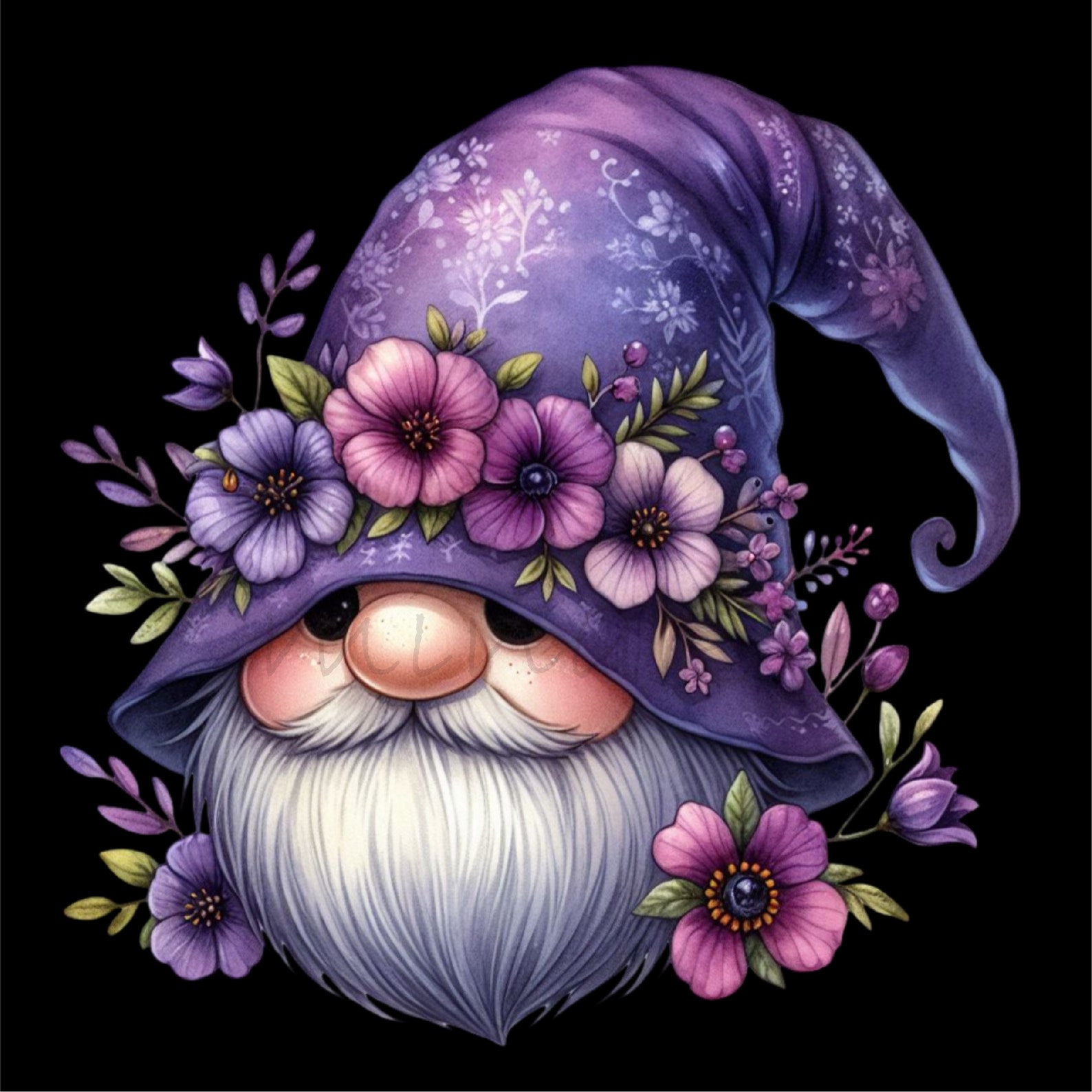 Purple Gnome Clipart, Gnome Clipart, Gnome Png, Sublimation Design ...