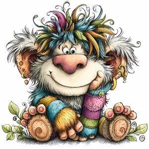 12 PNG Rainbow Animal Clipart – Colorful Monkey PNG – Fun Cartoon ...