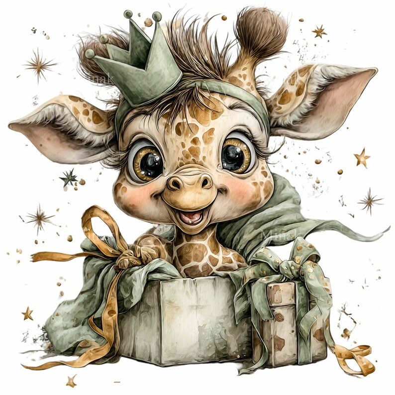 15 PNG Baby Giraffe Clipart – Cute Safari Animal PNG Illustration ...