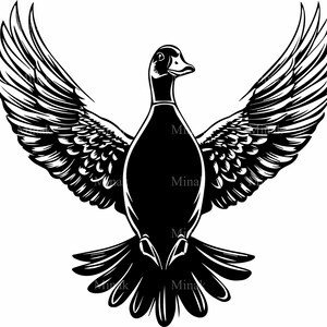 8 SVG Flying Goose SVG Cut File – Majestic Bird With Open Wings ...