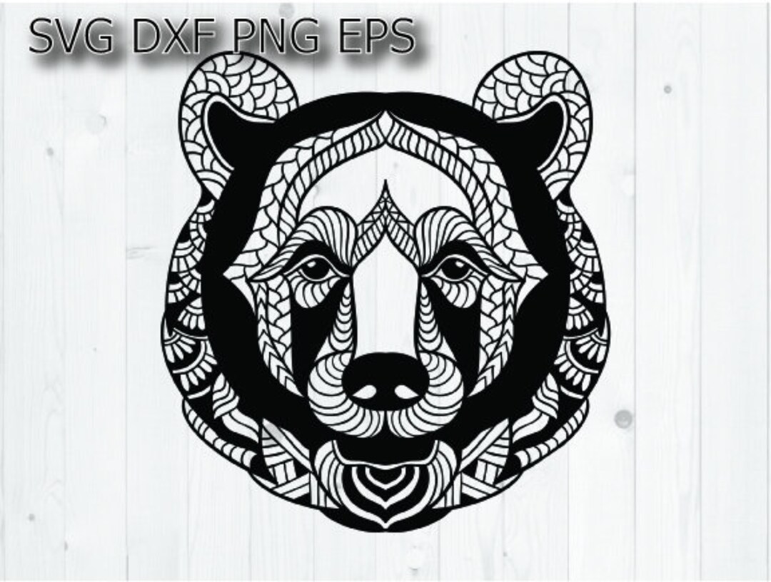 Mandala Svg, Bear Svg, Bear Mandala Svg, Mandala Bear Svg, Bear Cut ...