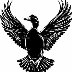8 SVG Flying Goose SVG Cut File – Majestic Bird With Open Wings ...
