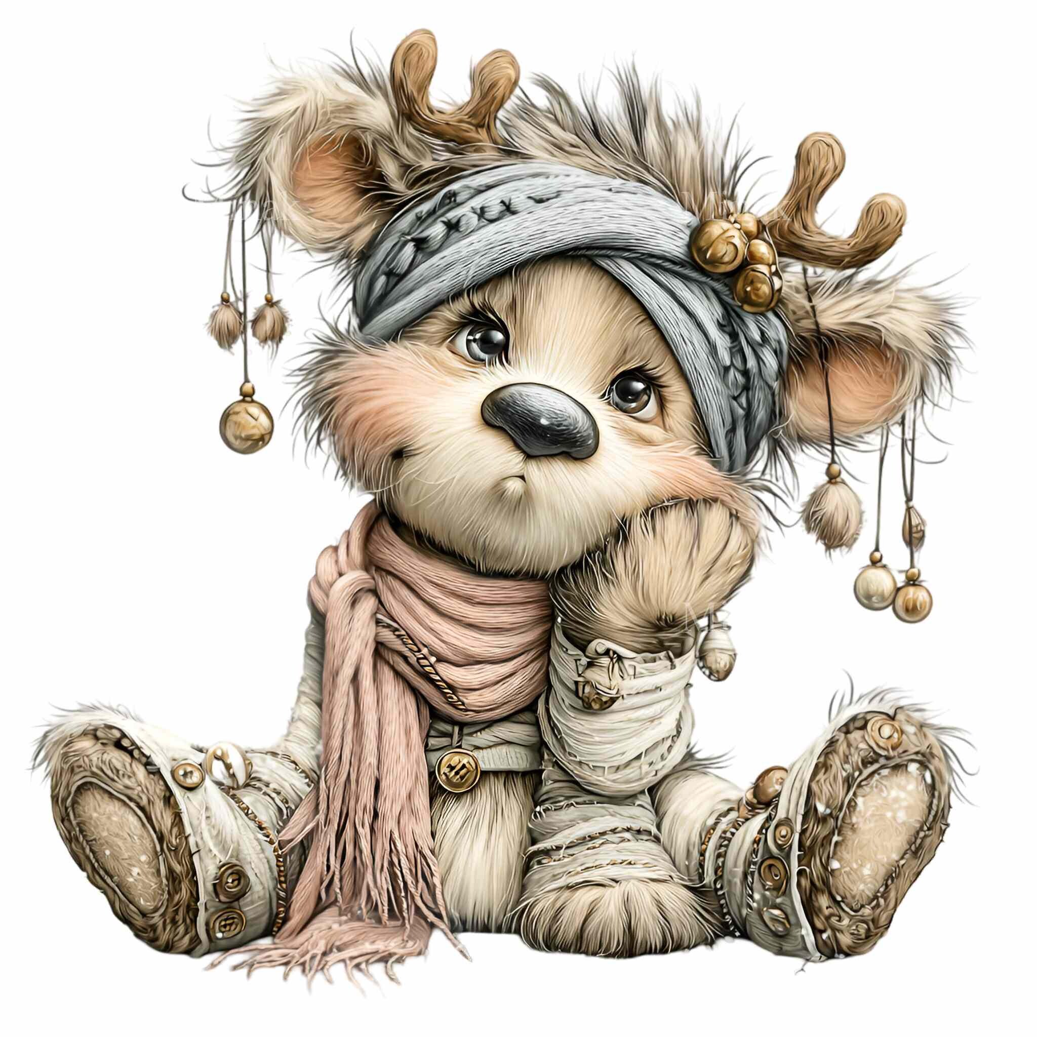 16 PNG Winter Bear Clipart – Cute Christmas Bear PNG for Sublimation ...