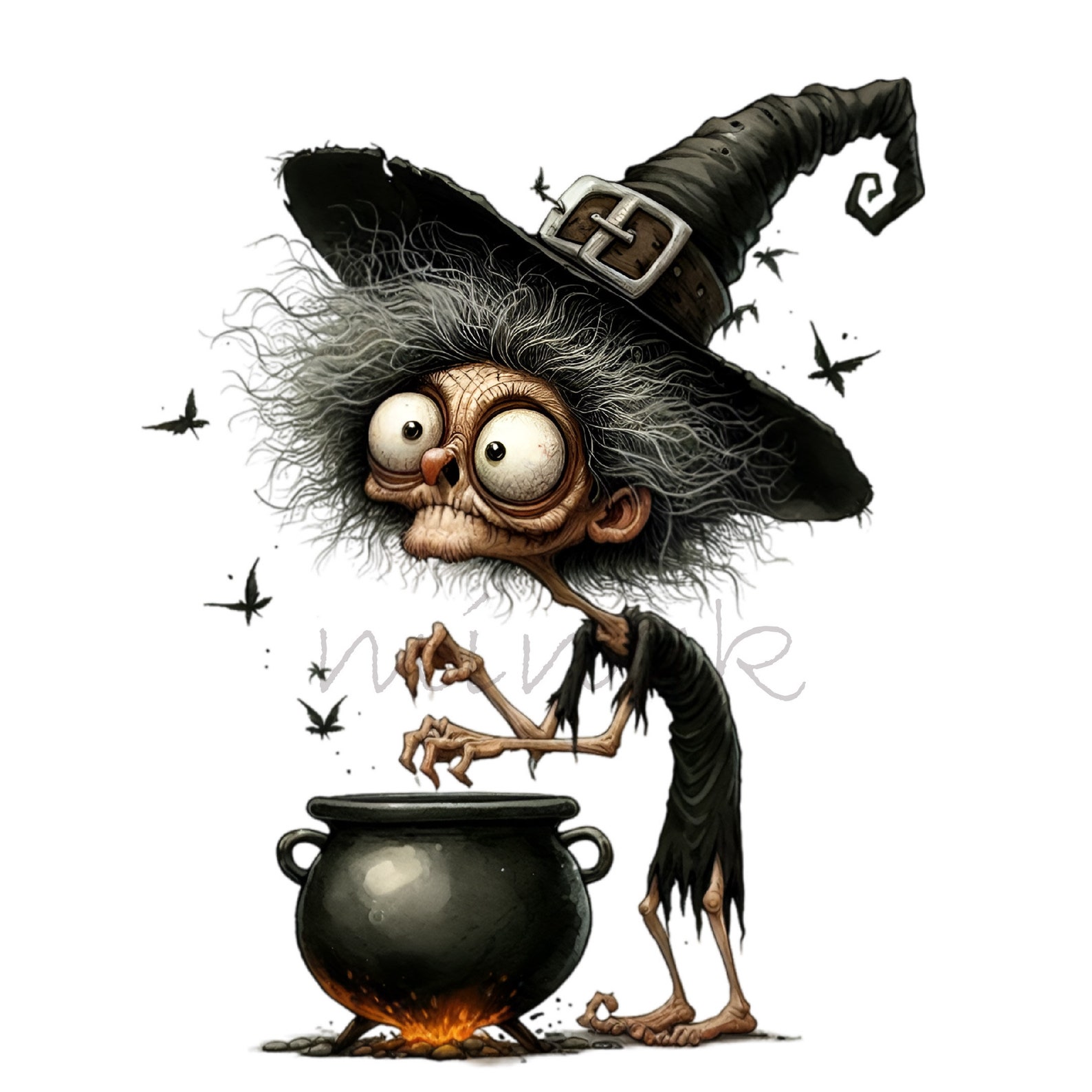 12 PNG Grumpy Witch Clipart, Halloween Cauldron Spooky Fantasy Gothic ...