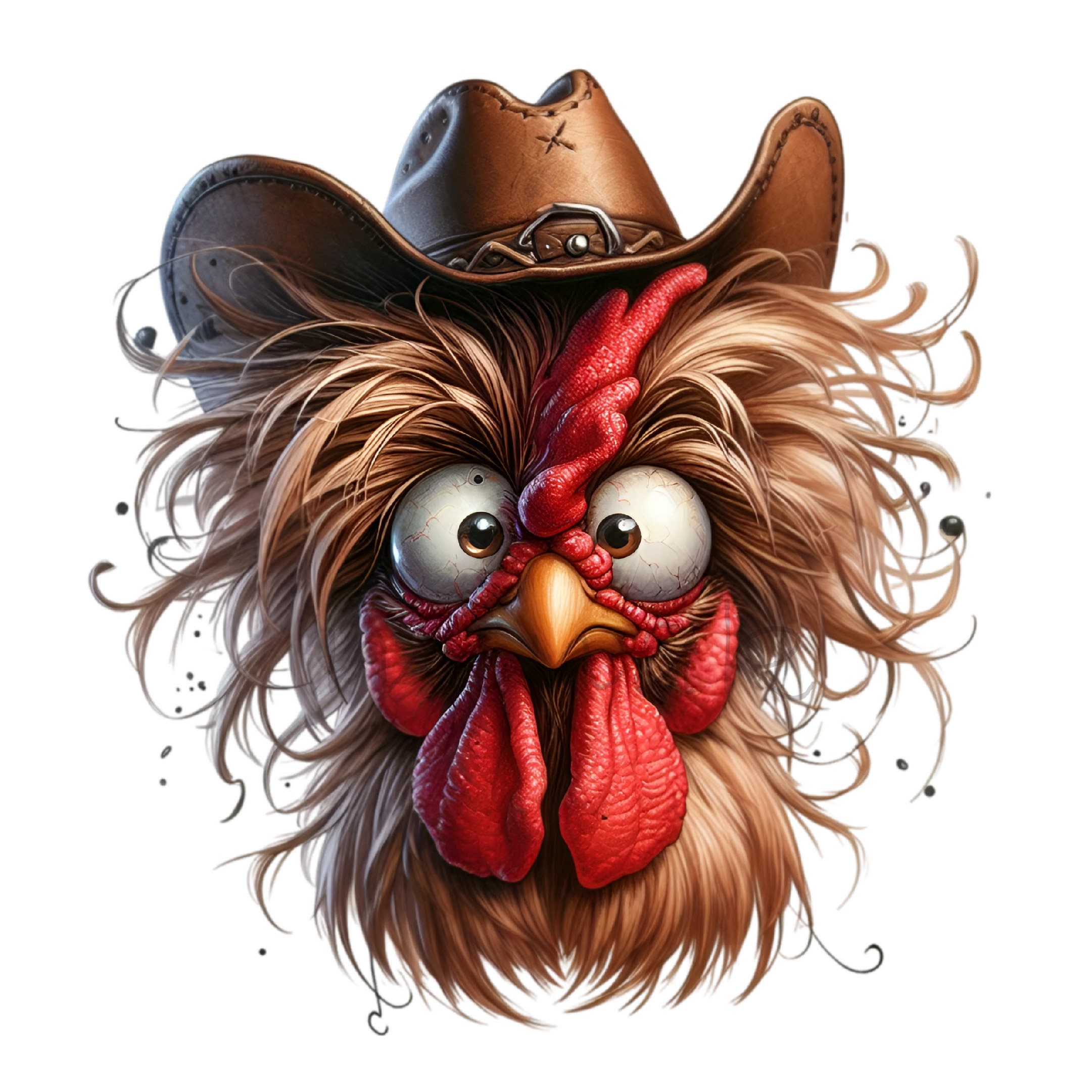 15 PNG Funny Cowboy Rooster Clipart, Western Chicken Hat Bandana - Etsy