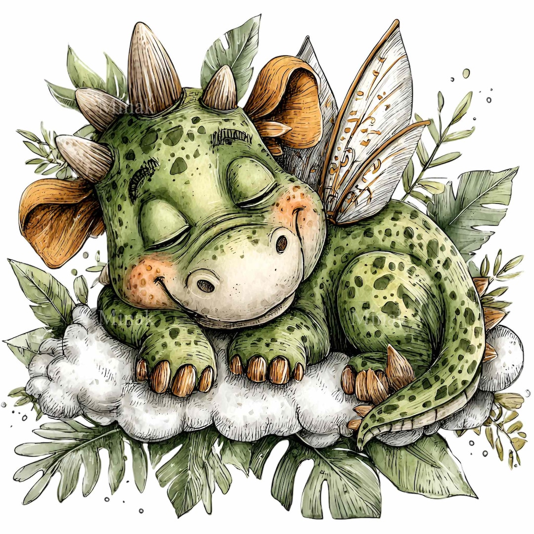 14 PNG Fantasy Creature – Baby Dragon PNG Clipart – Cute Sleeping ...