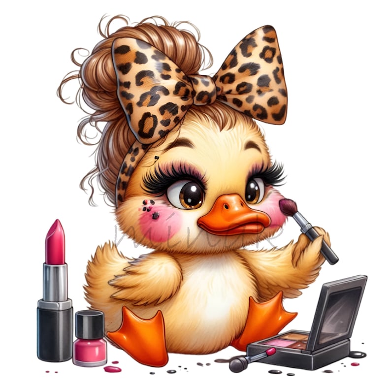 12 PNG Makeup Duck Clipart - Cute Duck With Lipstick Png - Crafters ...