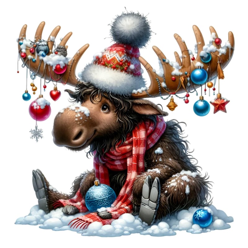 Christmas Moose - Etsy