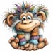 12 PNG Rainbow Animal Clipart – Colorful Monkey PNG – Fun Cartoon ...