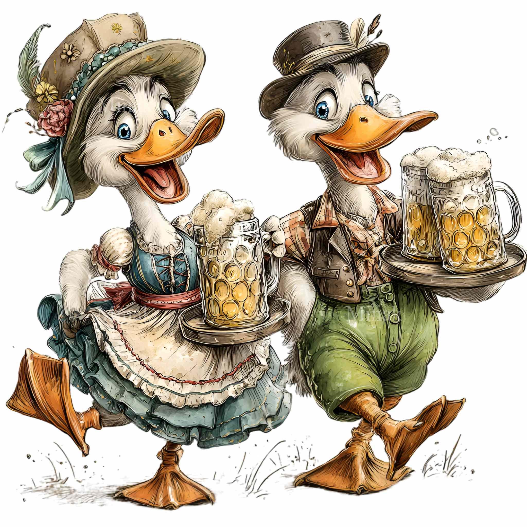 15 PNG Traditional Party Birds – Goose PNG Clipart – Funny Couple With ...