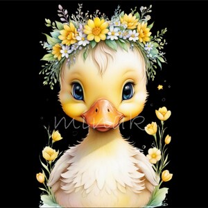 Duckling Clipart Bundle PNG, 12 Watercolor Baby Duck Clip Art ...