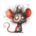Funny Mouse Fluffy Hair, 10 PNG Crazy Quirky Animal Cartoon ...