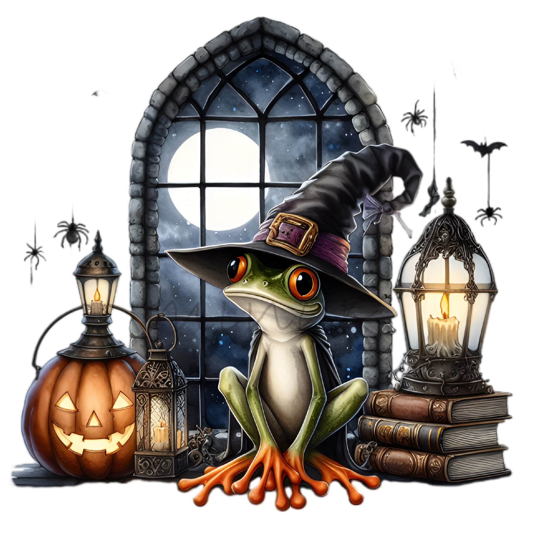 14 PNG Witch Frog Clipart, Halloween Gothic Pumpkin Spooky Toad - Etsy