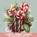 Candy Canes Clipart Bundle 20 PNG Watercolor Sweets, Card Making ...