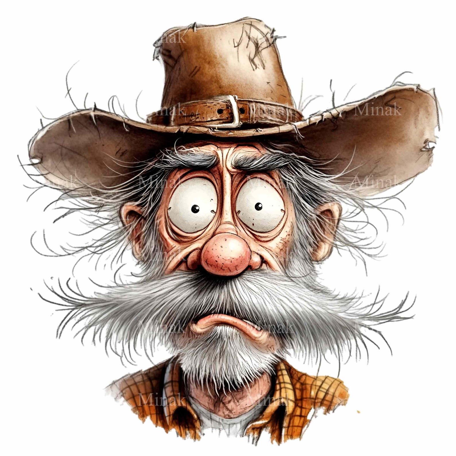 15 PNG Old Cowboy Clipart, Western Man Graphics Rustic Farmer ...