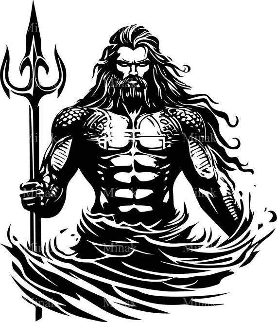 Greek God Poseidon Transparent Png Svg Vector File
