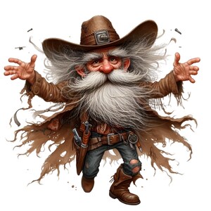 Funny Cowboy Old Man 14 PNG Comics Western Senior Elderly Grandpa ...