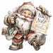 10 PNG Retro Explorer Santa – Vintage Christmas PNG Clipart – Rustic ...