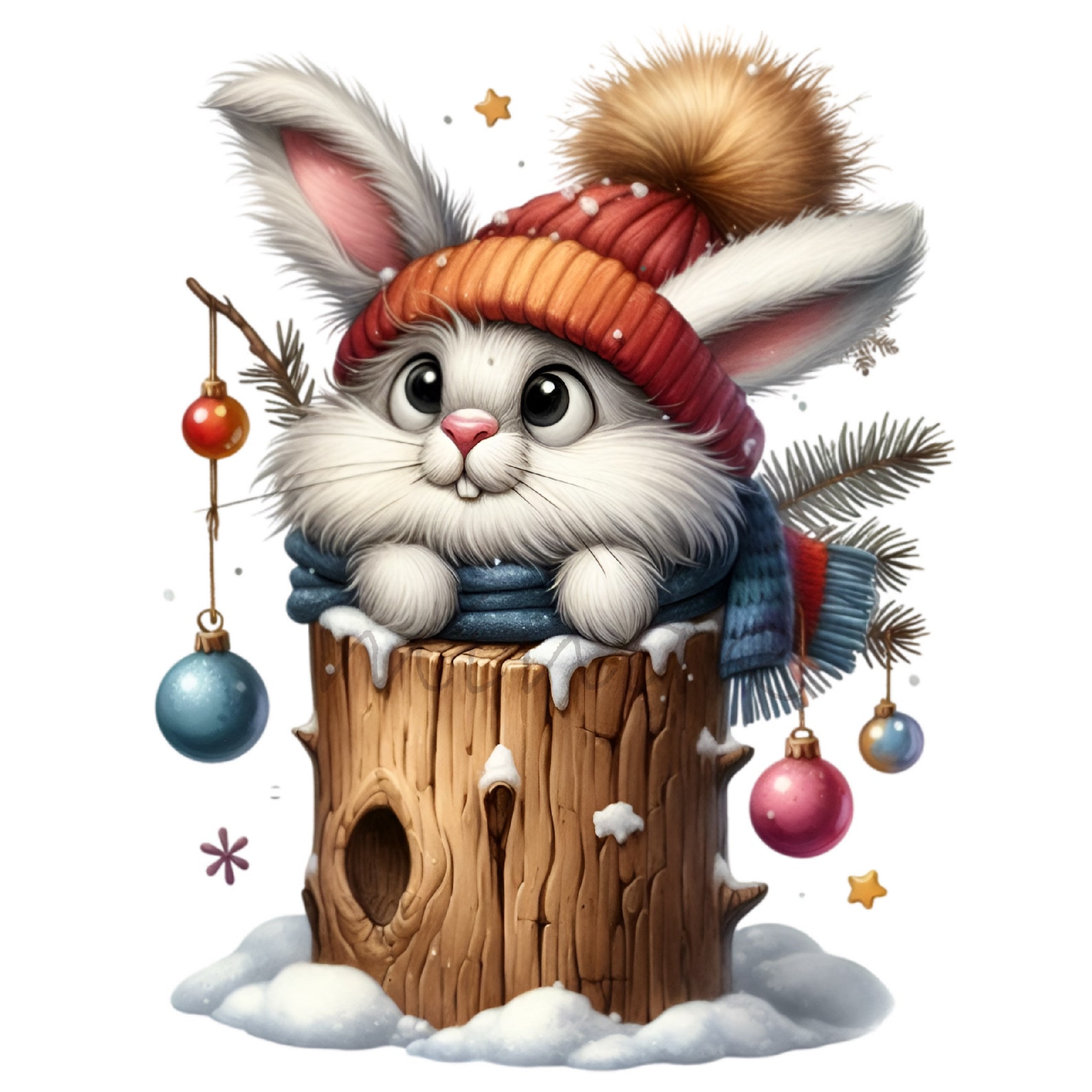 14 PNG Winter Bunny PNG – Christmas Rabbit Clipart – Cute Holiday ...