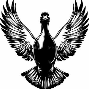 8 SVG Flying Goose SVG Cut File – Majestic Bird With Open Wings ...