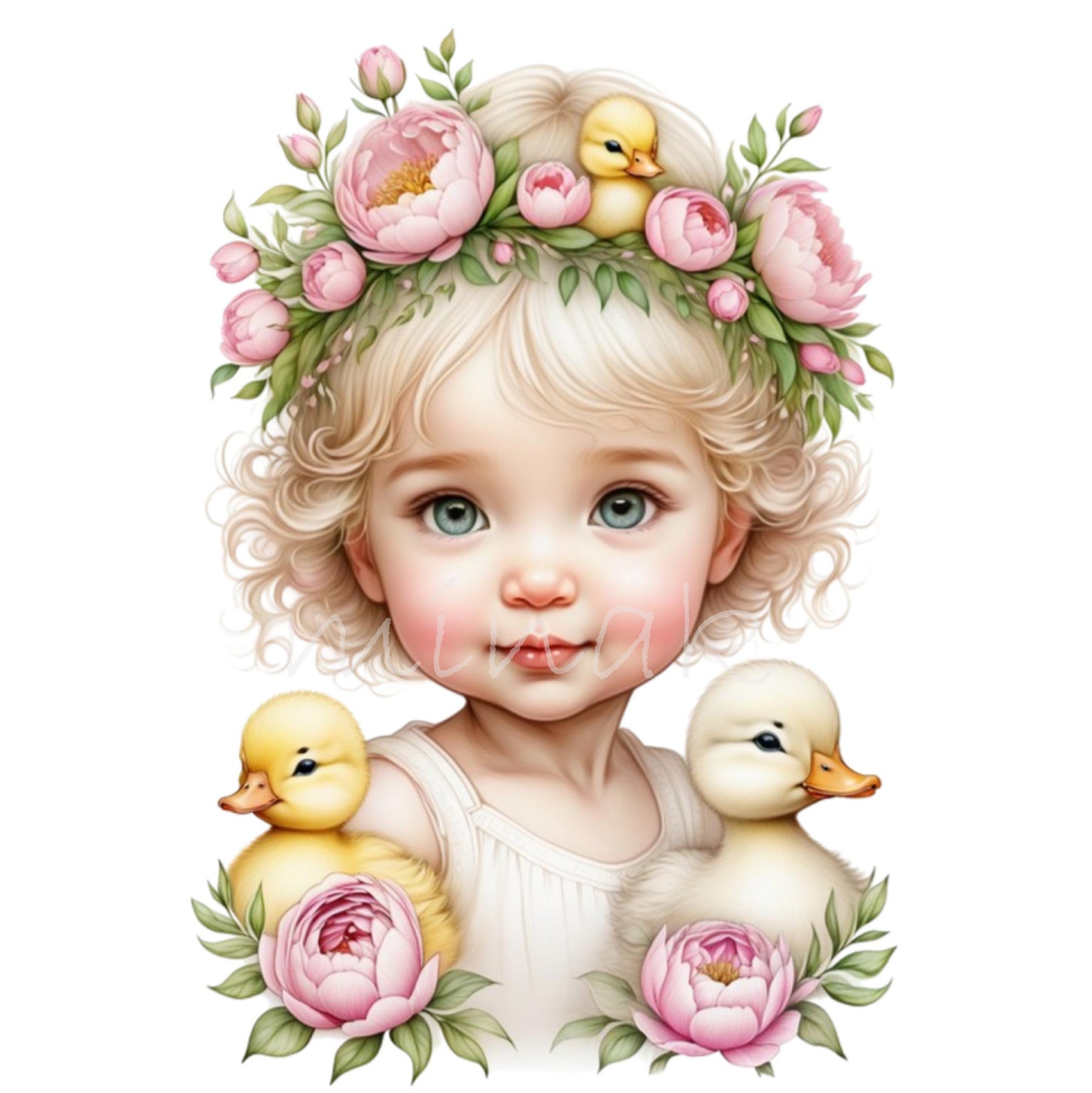 Duckling Clipart Bundle PNG, 12 Watercolor Baby Duck Clip Art ...