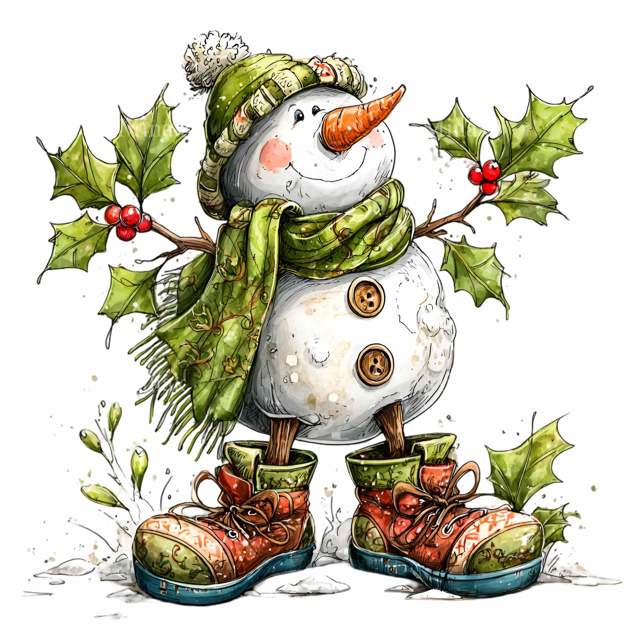 18 PNG Christmas Snowman PNG Clipart – Cute Winter Holiday Digital Art ...