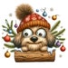 Christmas Dog With Winter Hat and Ornaments Clipart 15 Cute and Festive ...