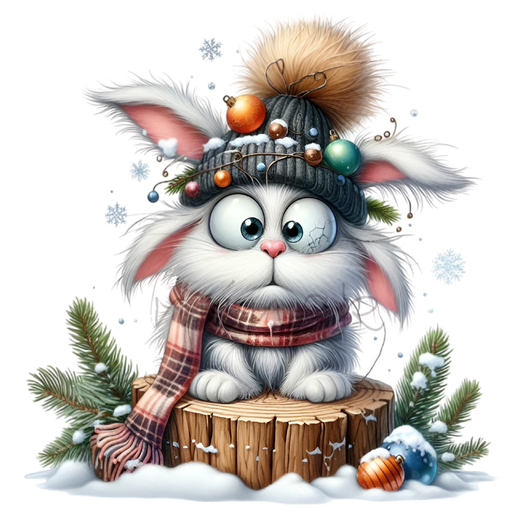 14 PNG Winter Bunny PNG – Christmas Rabbit Clipart – Cute Holiday ...