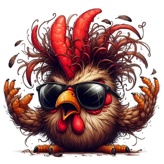 Scary Chicken Cartoon