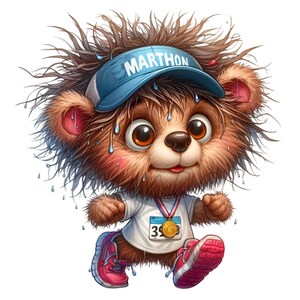 Sporty Bear PNG Clipart, 14 Cute Animal Illustration for Crafts and ...