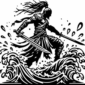 6 SVG Gladiator Warrior SVG Cut File – Sword & Shield Fighter Clipart ...