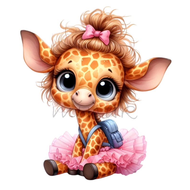 14 PNG Giraffe Back to School Sublimation, Floral Animal Clipart - Etsy